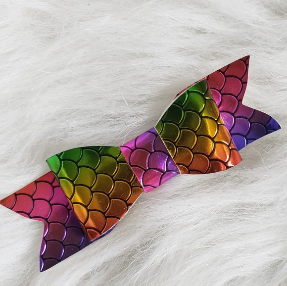 Accessories | Rainbow Mermaid Bow | Poshmark